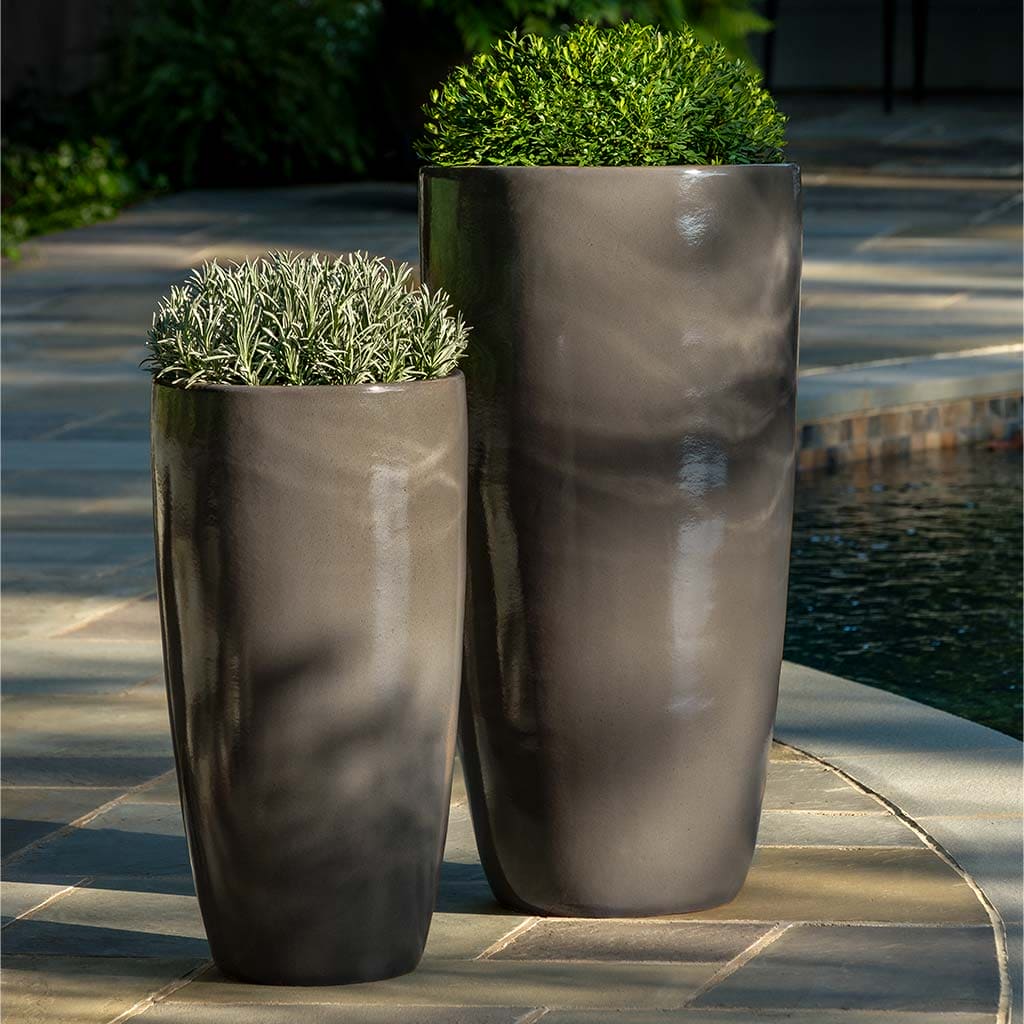 Campania International Rioja Planter in Fog set of 2 | The Garden Gates