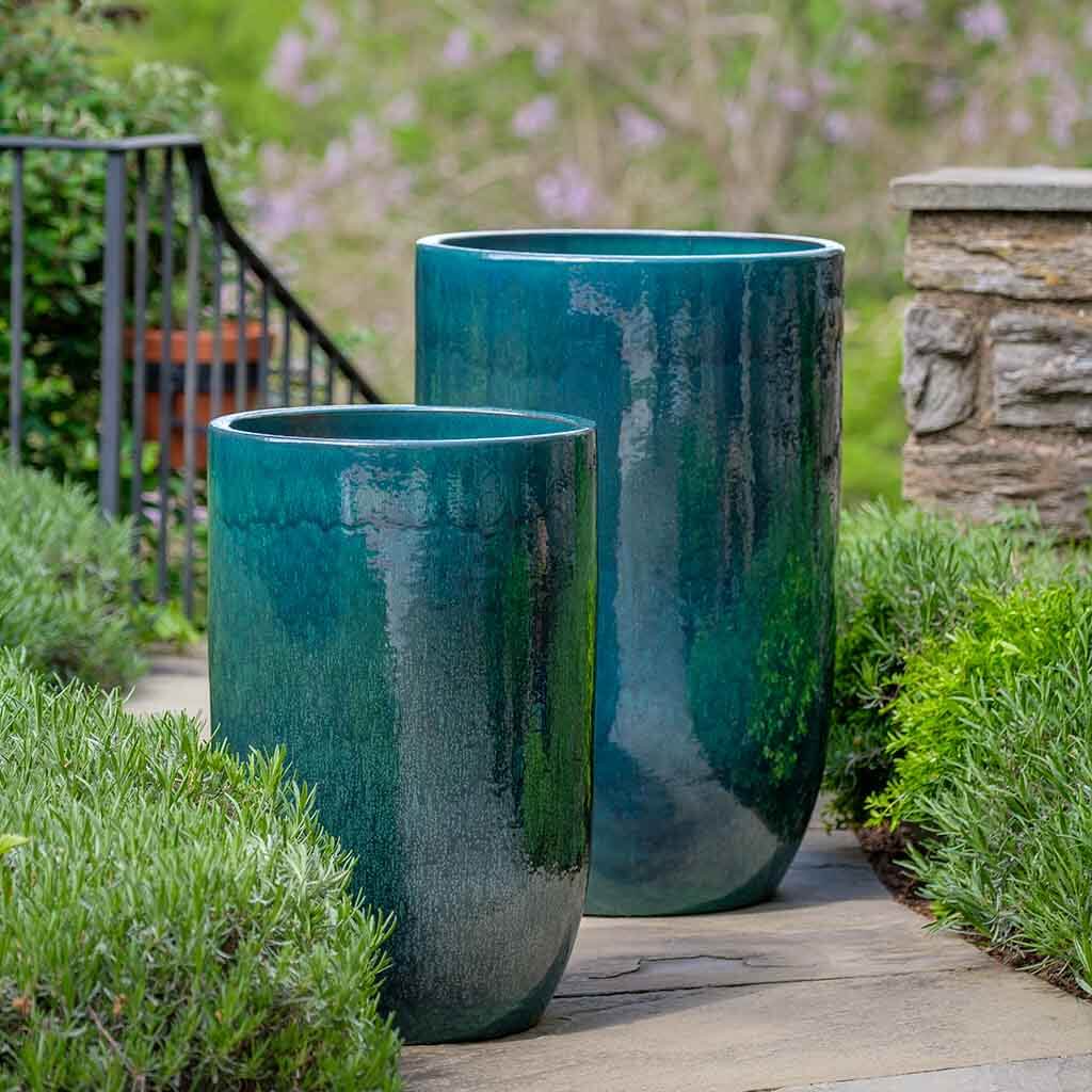 Campania International Cole Planter in Indigo Rain set of 2 | The ...