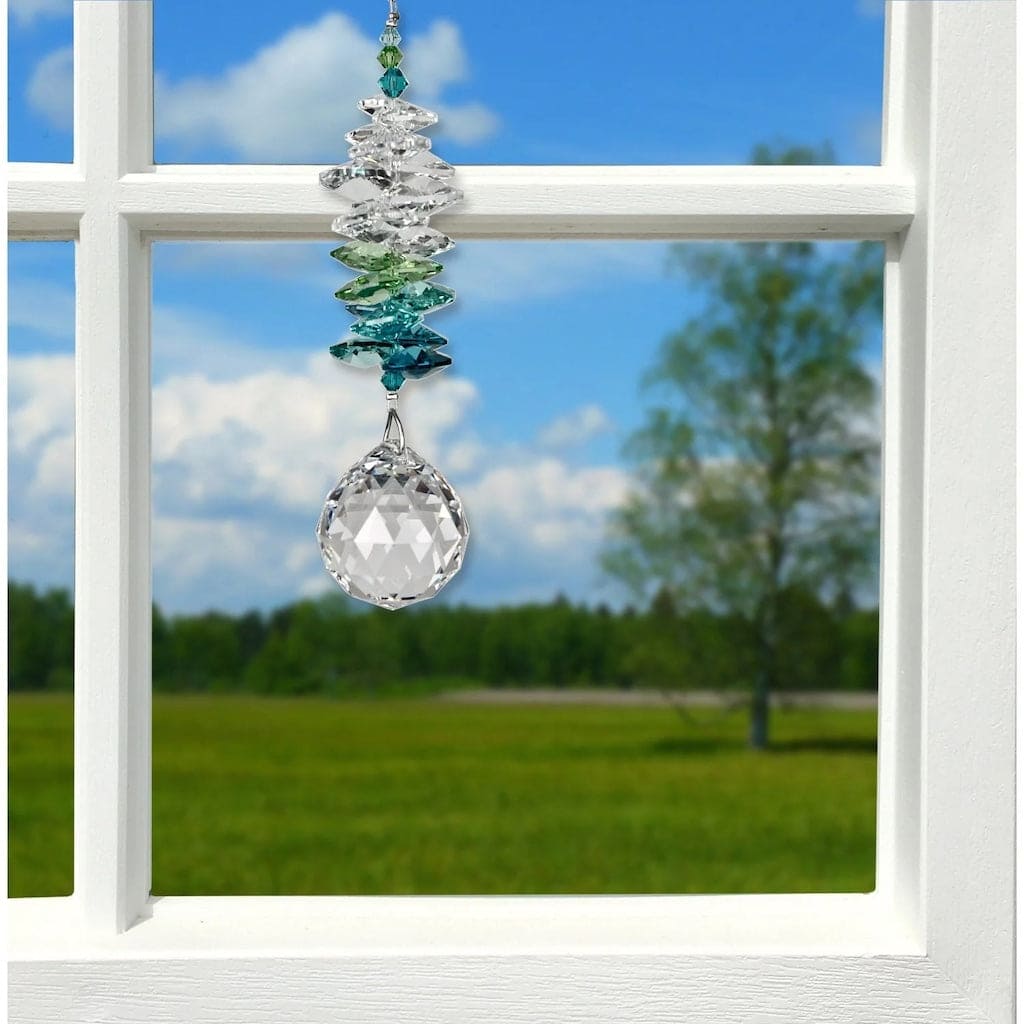 Crystal Grand Cascade Wind Chimes in Green by Woodstock Chimes | The ...