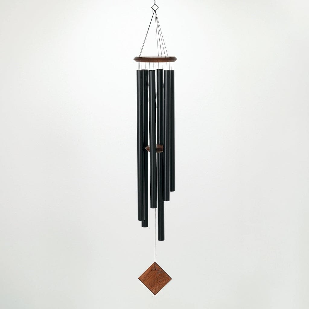 Encore Wind Chimes of Neptune in Black and Teak by Woodstock Chimes ...