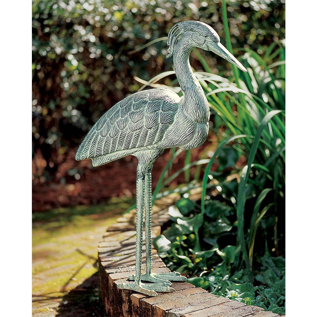 Stately Blue Heron Garden Statue by Achla Designs | The Garden Gates