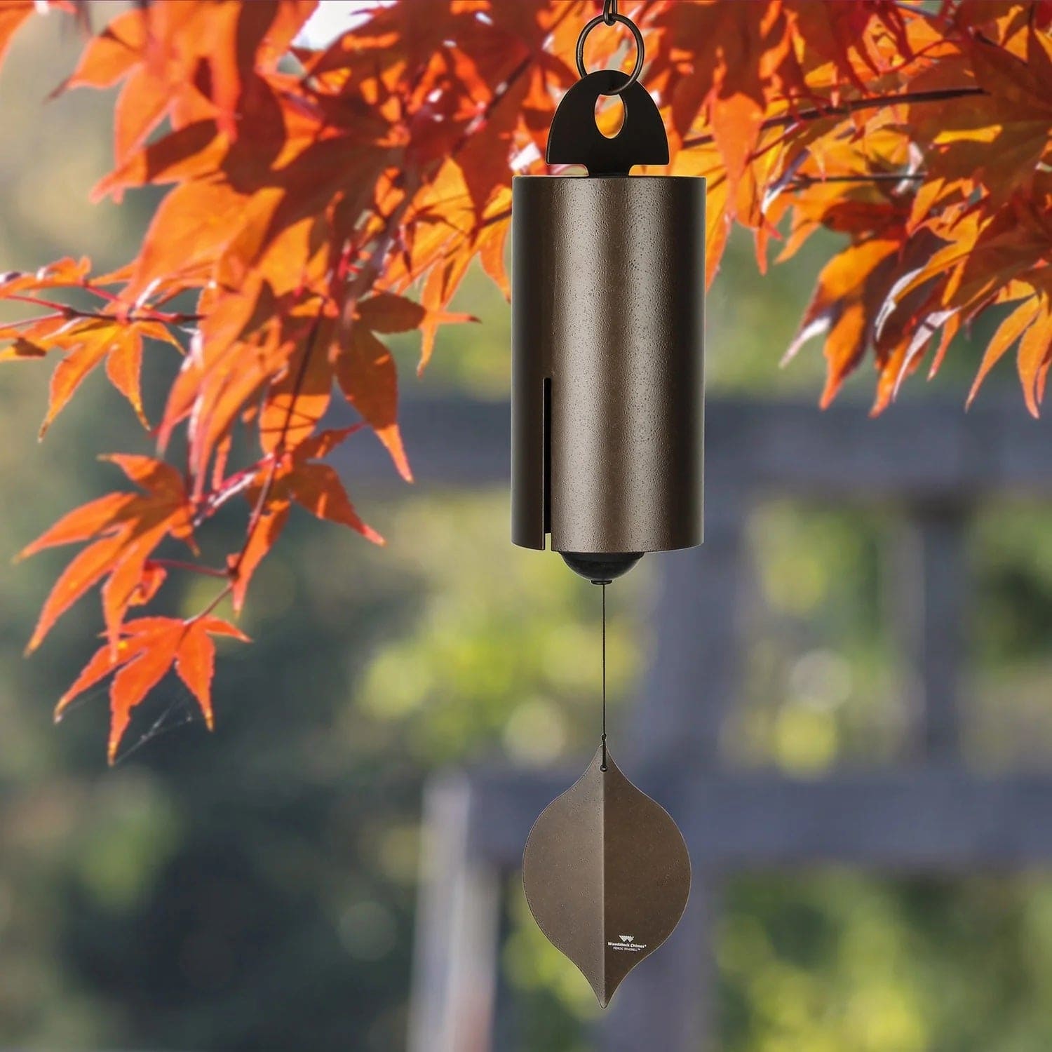 Heroic Large Antique Copper Windbell by Woodstock Chimes | The Garden Gates