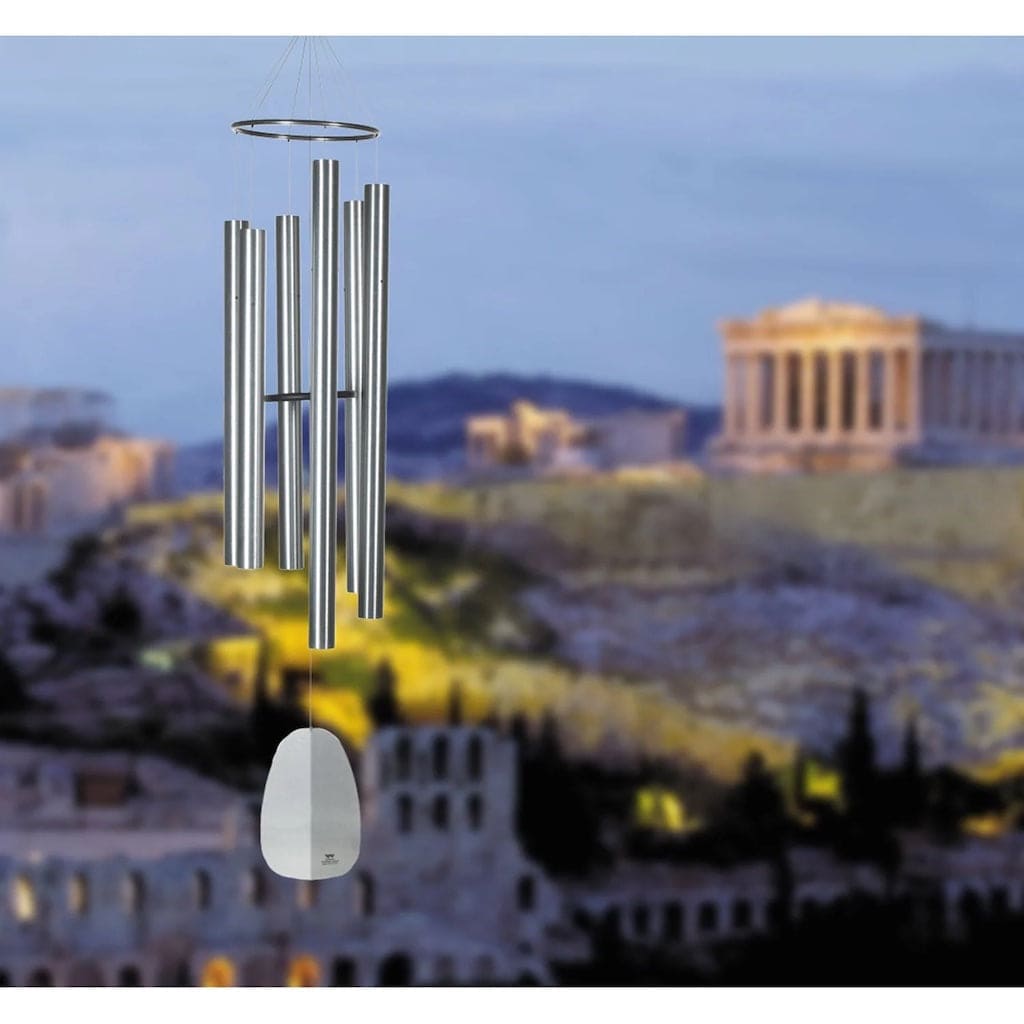 Windsinger Wind Chimes of King David in Silver by Woodstock Chimes ...