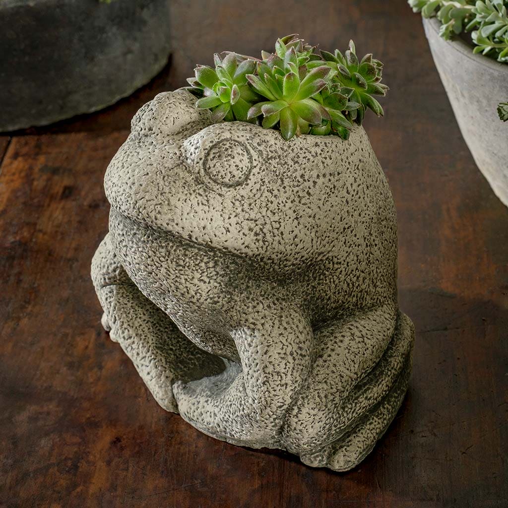 Campania International Stone Frog Planter | The Garden Gates