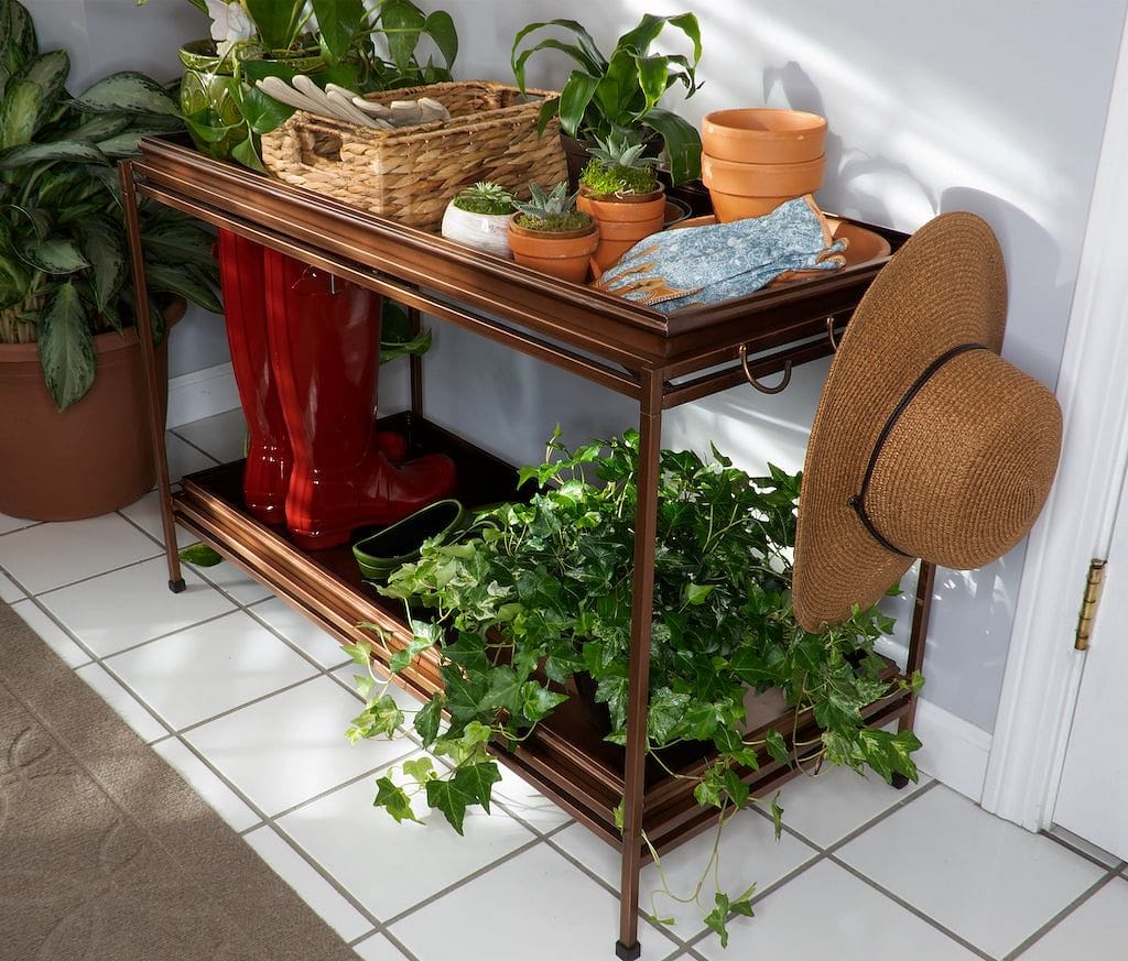 Good Directions Circles Double Boot Tray with Stand | Outdoor Accents